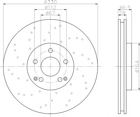2034211312,MERCE 203 421 13 12 Brake Disc for MERCE
