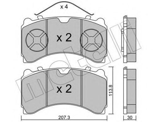 0064201520,MERCE 0064201520 Brake Pad Set, disc brake for MERCE