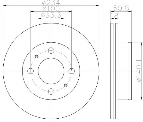 5171202501,HYUNDAI 5171202501 Brake Disc for HYUNDAI