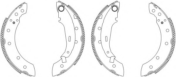 4241J1,PEUGE 4241.J1 Brake Shoe Set for PEUGE