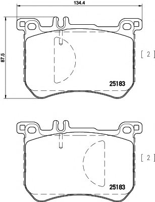 A0084203520,MERCE A0084203520 Brake Pad Set, disc brake for MERCE