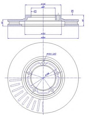 581294A000,HYUNDAI 58129-4A000 Brake Disc for HYUNDAI