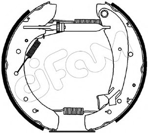 42412Y,PEUGE 42412Y Brake Set, drum brakes for PEUGE