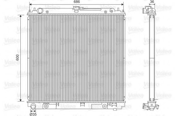 21410EB30A,NISSAN 21410EB30A Radiator, engine cooling for NISSAN