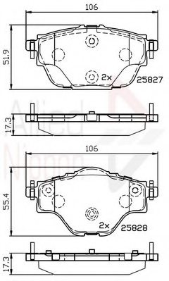 1609000980,PEUGE 1609000980 Brake Pad Set, disc brake for PEUGE