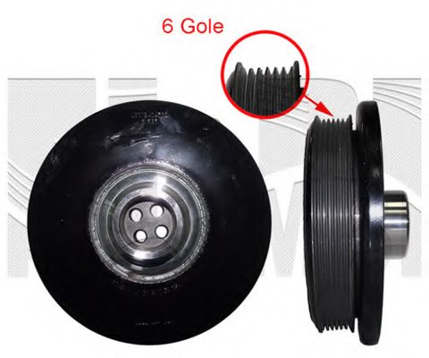 11237810458,BMW 11 23 7 810 458 Belt Pulley, crankshaft for BMW