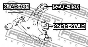 4526165J00,SUZUKI 45261-65J00 Control Arm-/Trailing Arm Bush