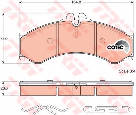 2D0698151A,VW 2D0.698.151A Brake Pad Set, disc brake for VW