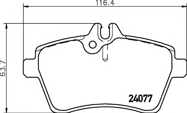 1694202120,MERCE 1694202120 Brake Pad Set, disc brake for MERCE