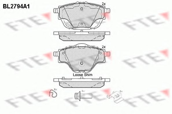 1609000980,PEUGE 1609000980 Brake Pad Set, disc brake for PEUGE