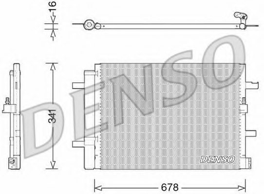 4G0260403A,AUDI 4G0260403A Condenser, air conditioning for AUDI