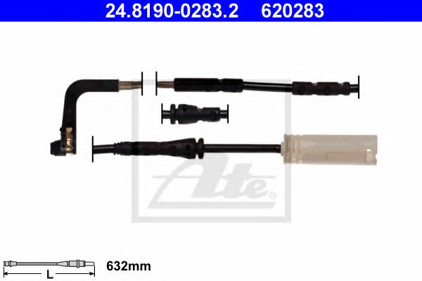 34356790340,BMW 34 35 6 790 340 Warning Contact, brake pad wear for BMW