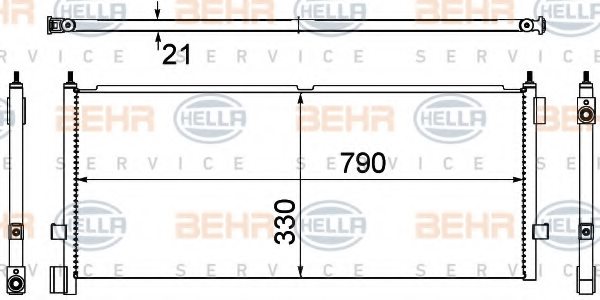 20838901,VOLVO 20838901 Condenser, air conditioning for VOLVO