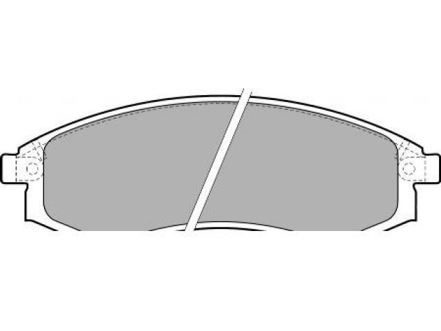 MR527550,MITSUBISHI MR 527550 Brake Pad Set, disc brake for MITSUBISHI